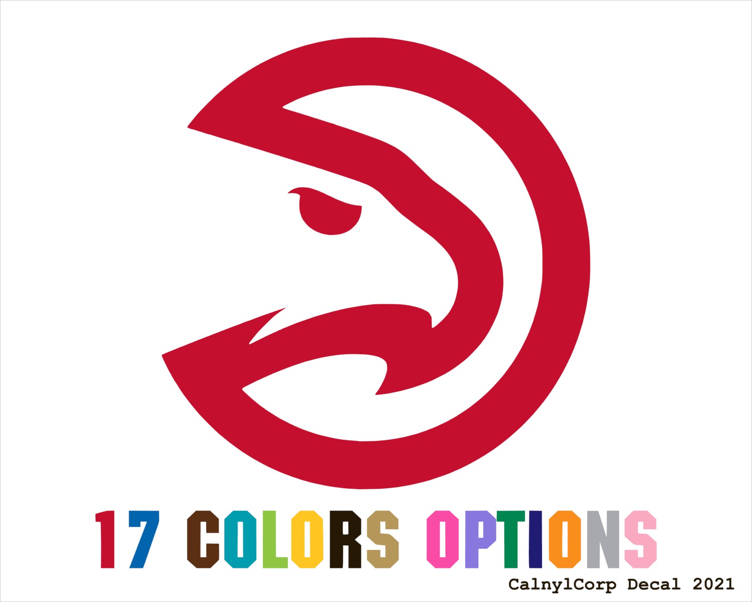 Atlanta Hawks Vinyl Sticker Decals