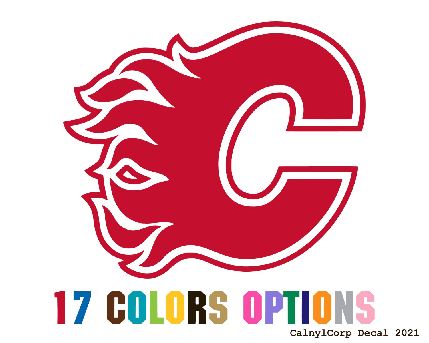 Calgary Flames Vinyl Sticker Decals