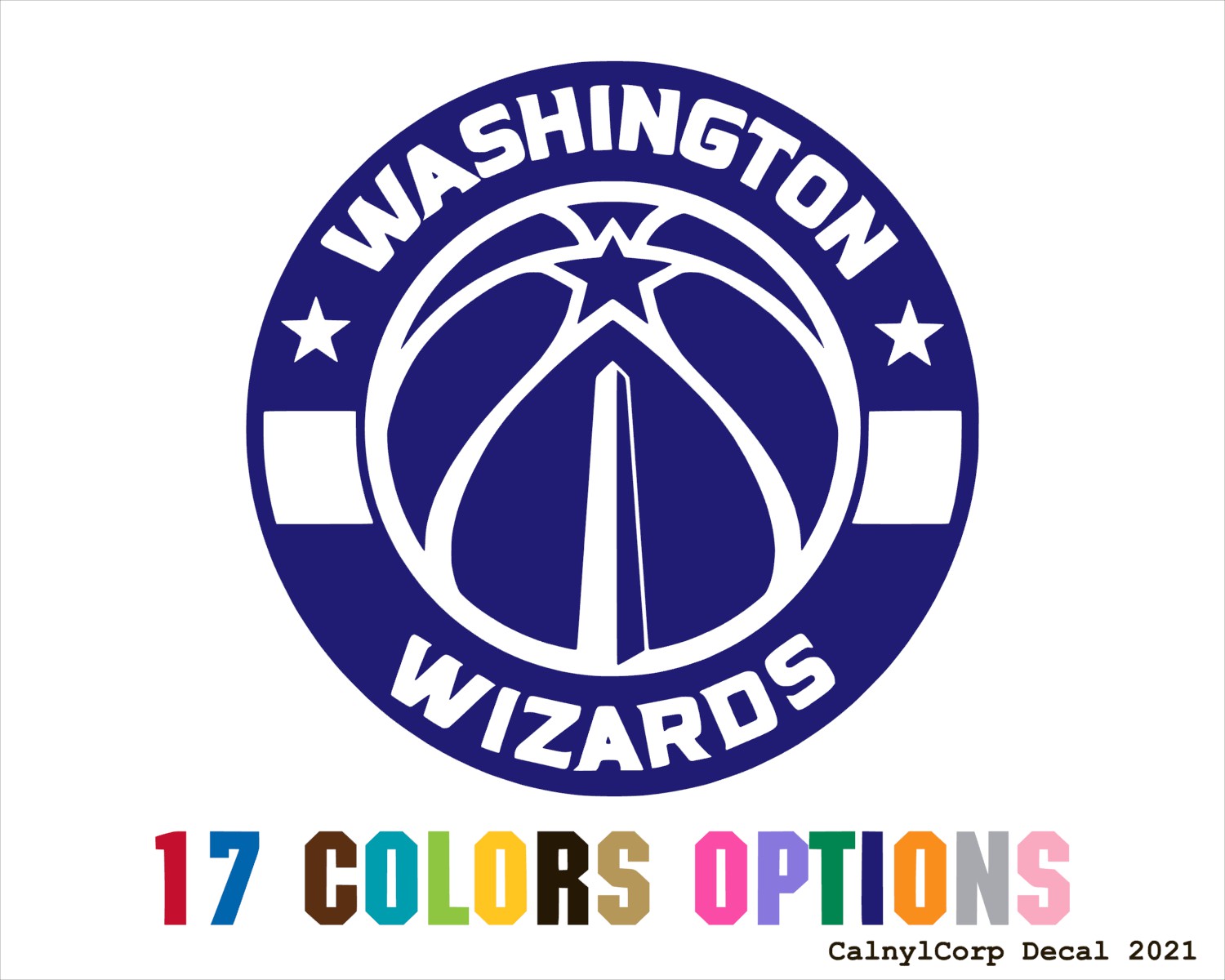 Washington Wizards Vinyl Sticker Decals