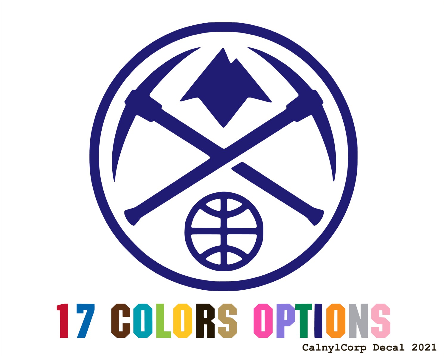 Denver Nuggets NBA Vinyl Sticker Decals